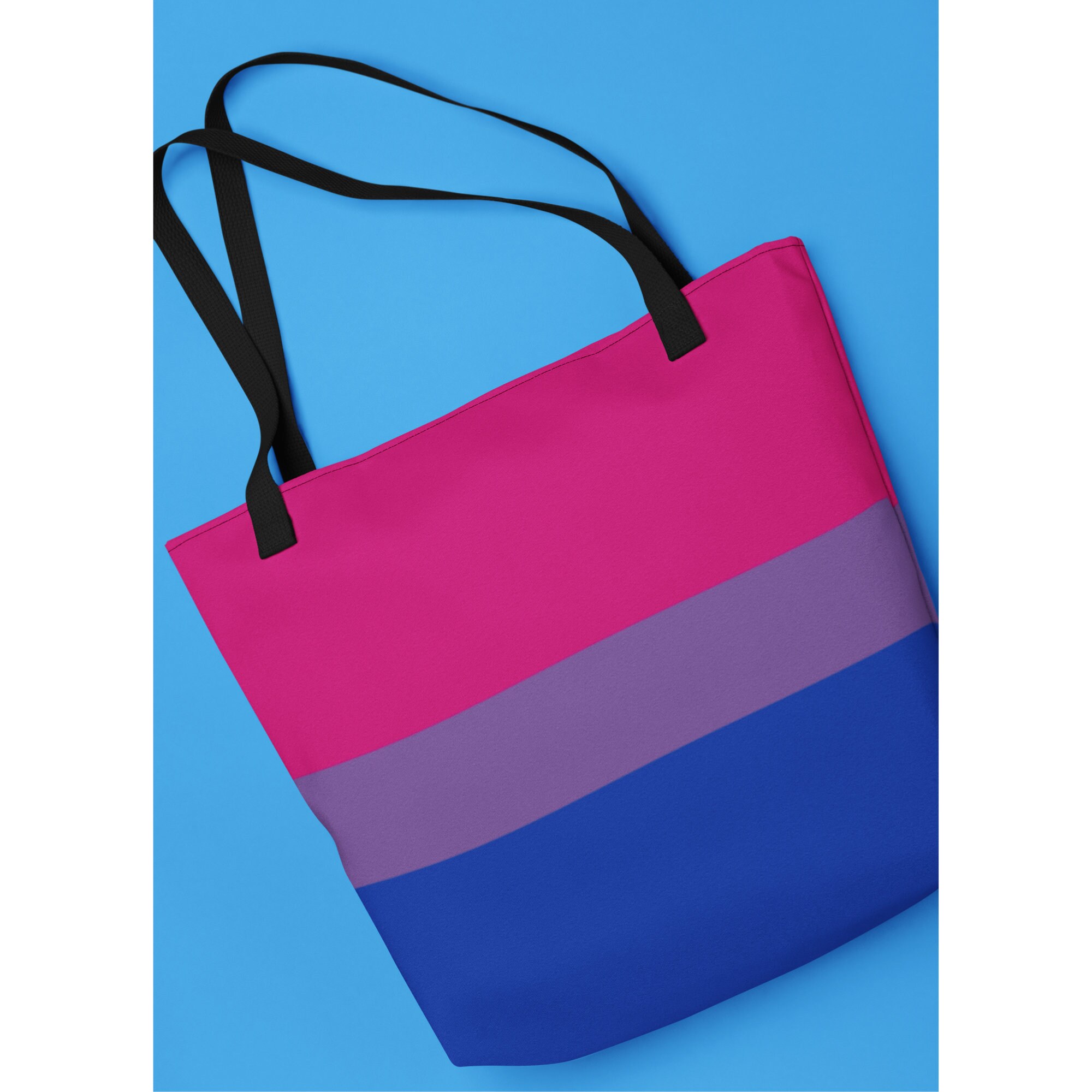 Bisexual Tote Bag Bi Pride Book Tote Bisexual Pride Bag Bi | Etsy