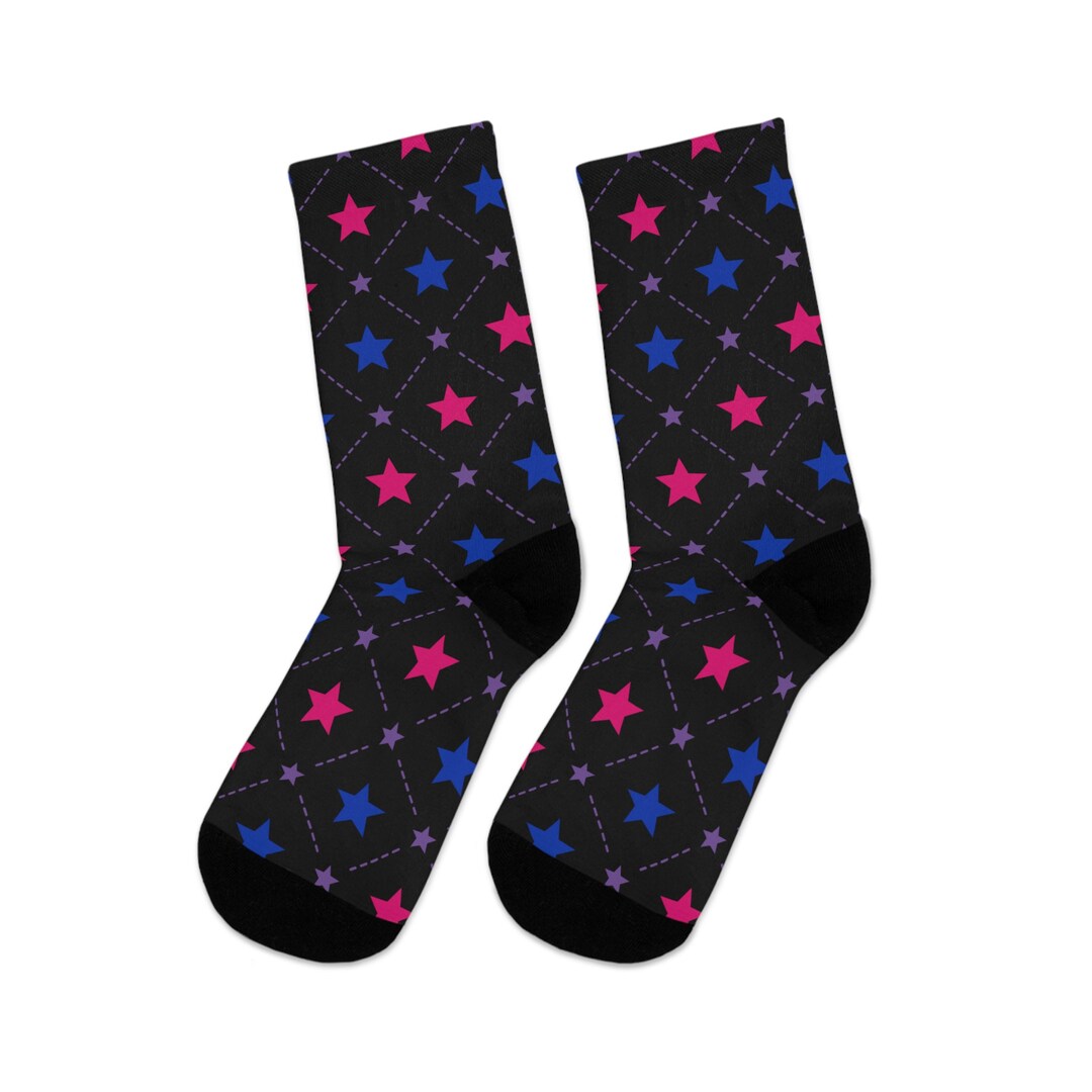 Subtle Bisexual Socks, Discreet Bi Socks, Hidden Bi Flag Colors, Bi ...
