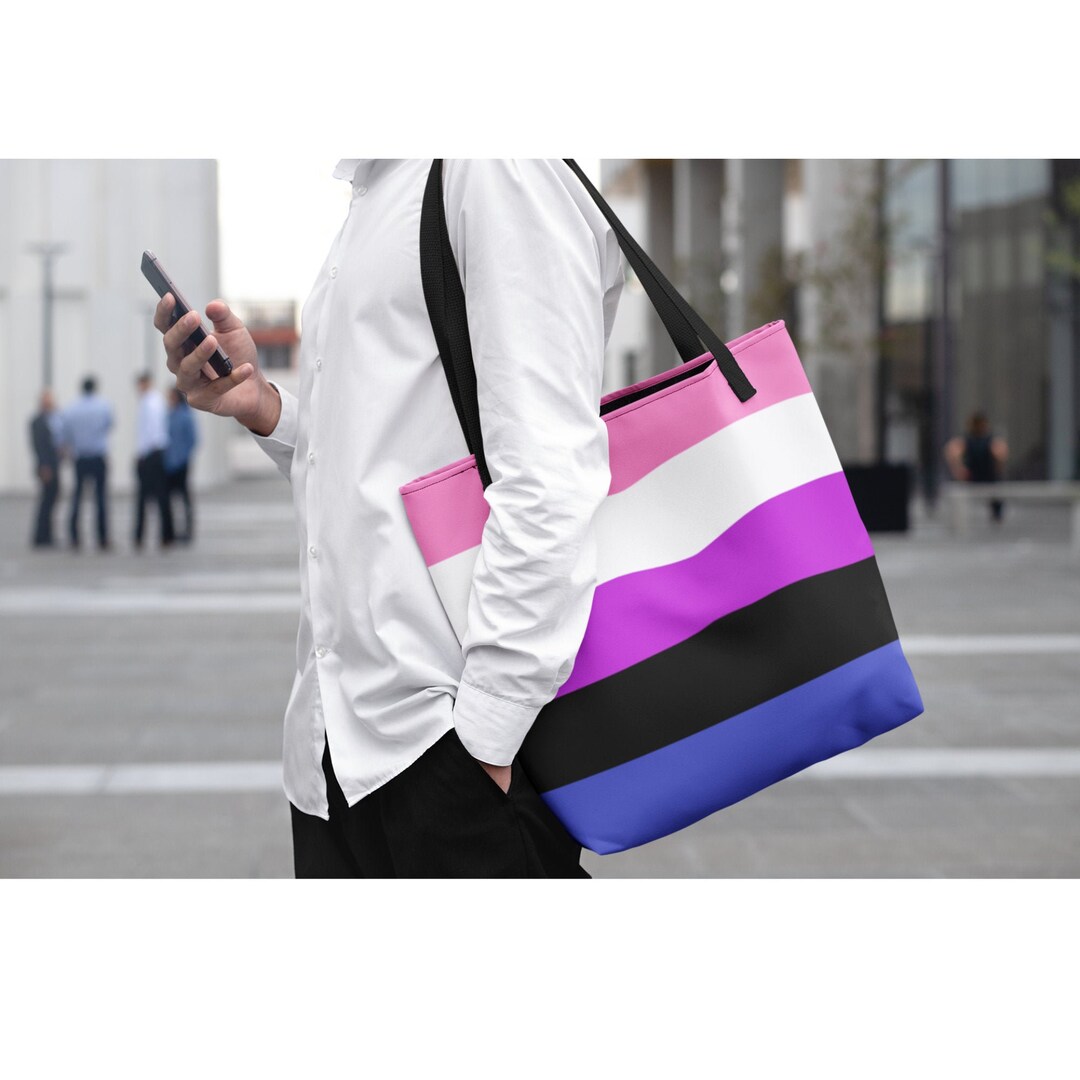 Genderfluid Tote Bag, Genderfluid Flag Bag, Genderfluid Pride Festival ...