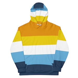 Aroace Hoodie, Aroace Sunset Flag Colors, Aroace Sweatshirt, Aro Ace ...