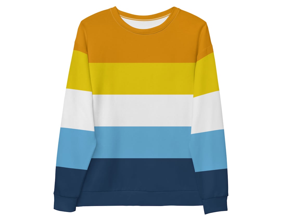 Aroace Sunset Flag Sweatshirt, Aro Ace Sweater, Aroace Pride Clothing ...