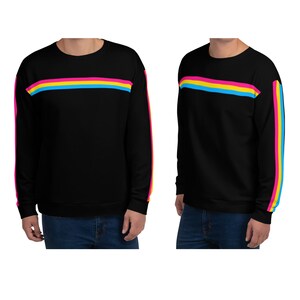 Pansexual Pride Sweatshirt, Retro Pan Pride Sweater, Pansexual Flag ...