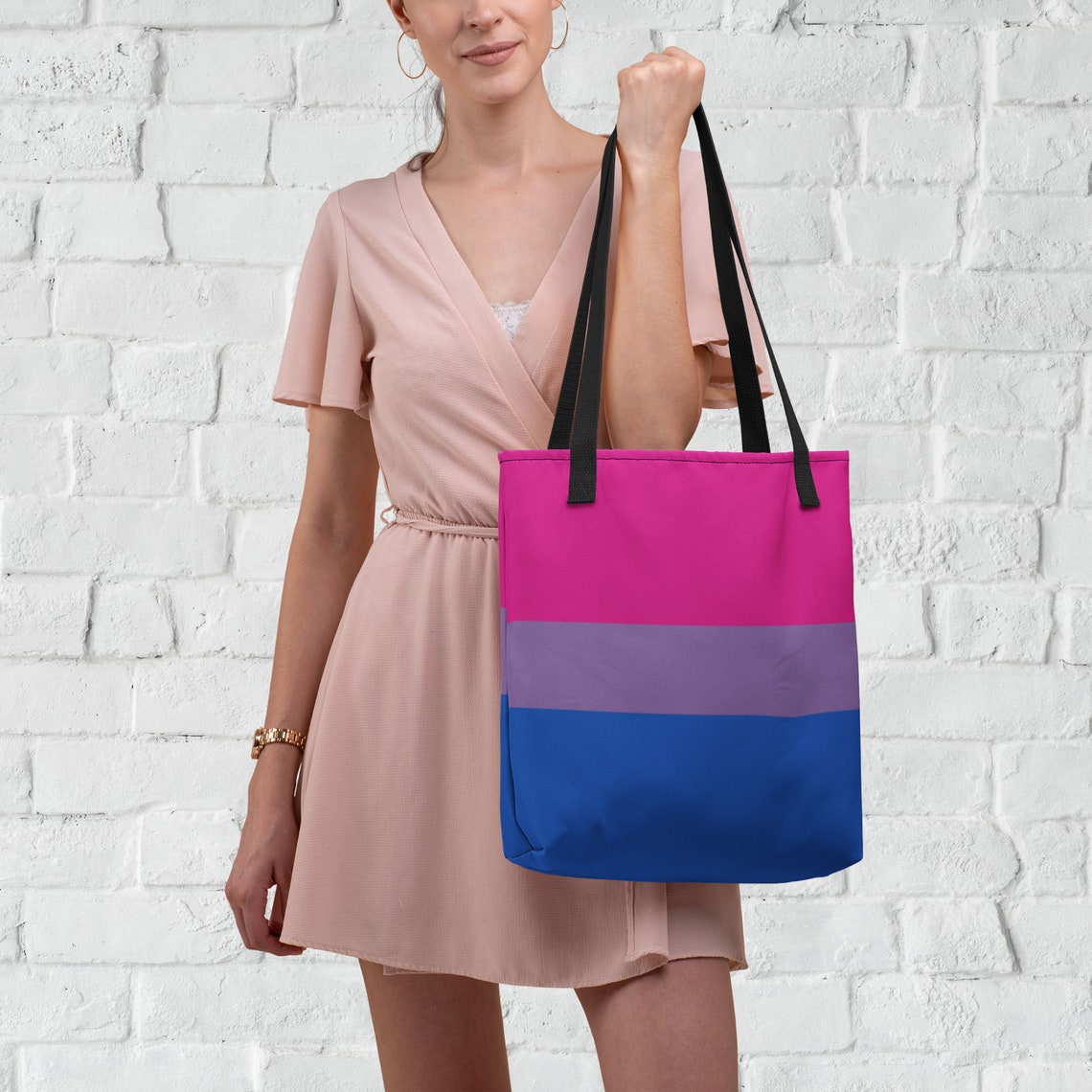 Bisexual Tote Bag Bi Pride Book Tote Bisexual Pride Bag Bi - Etsy
