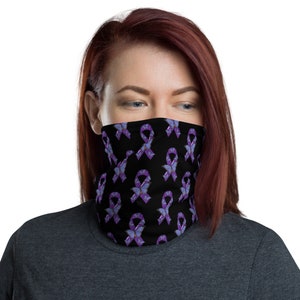 Lupus Purple Butterfly Neck Gaiter, Lupus Ribbon Bandana, Lupus ...