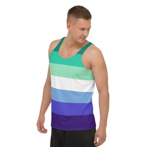 MLM Pride Flag Tank Top, MLM Pride March Wear, Gay Mlm Flag Pride ...