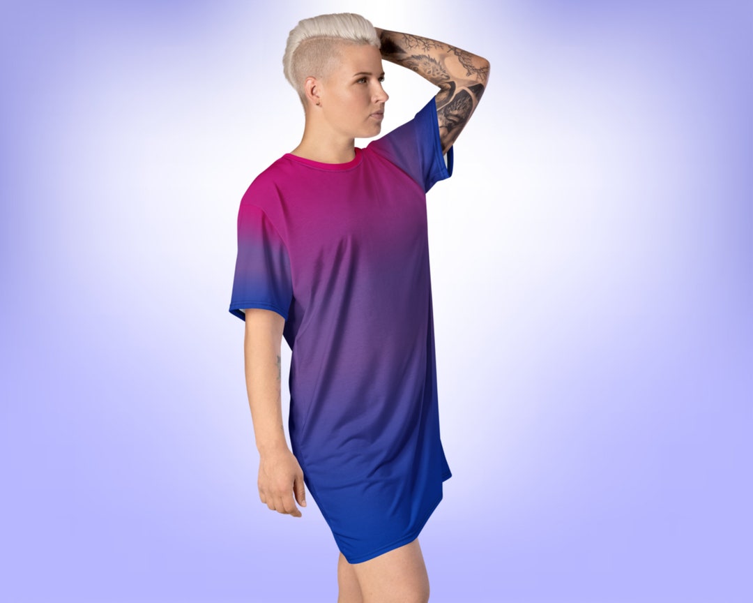 2xs - 6xl Ombré Bisexual Flag Dress, Bisexual Dress, Bi Pride Dress ...