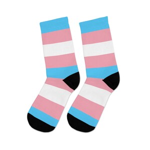 Transgender Flag Socks, Trans Pride Socks, Transgender Gift, Unisex ...