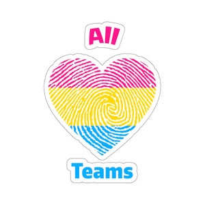 Pansexual Heart Sticker, Pan Pride Sticker, Pansexual Sticker ...