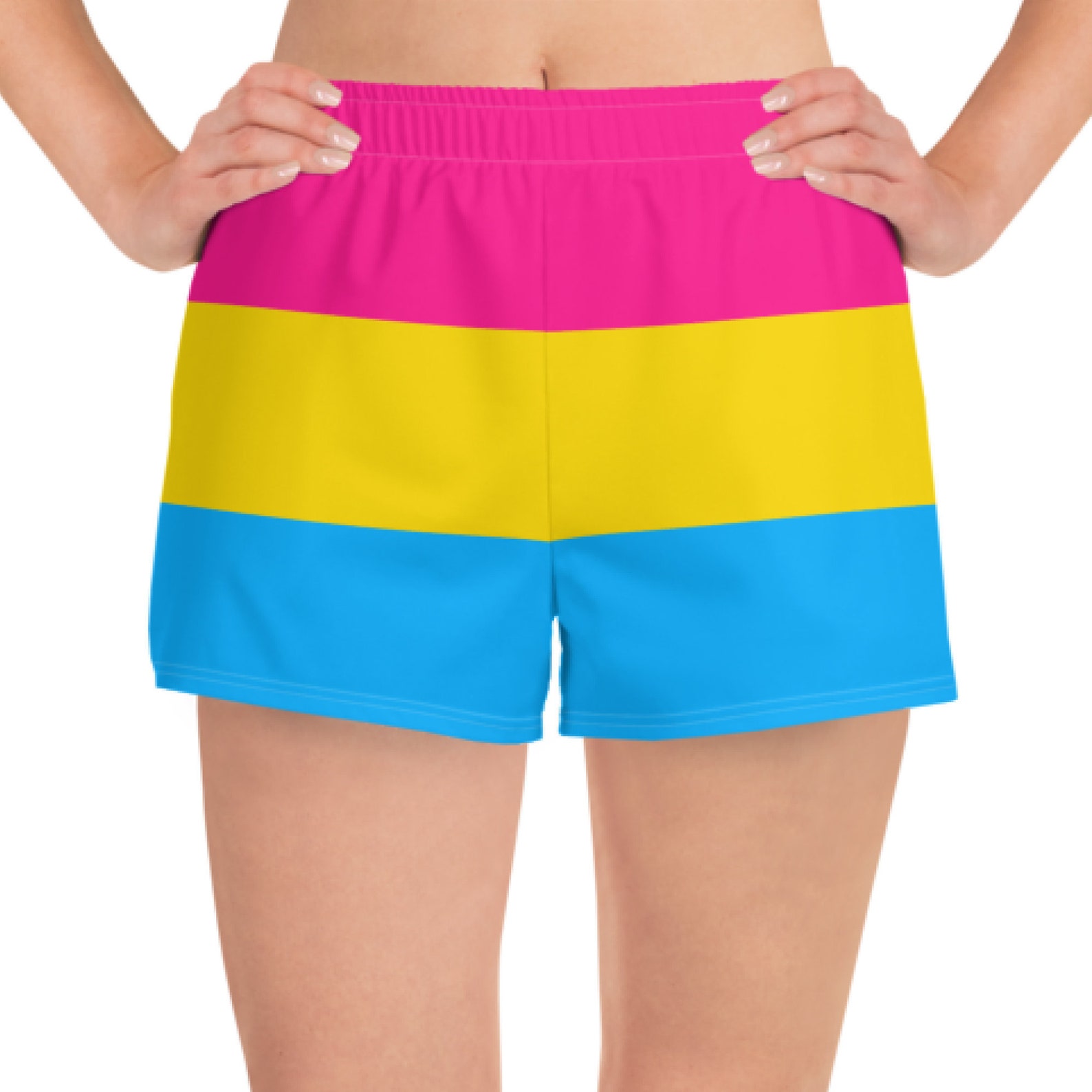 Pansexual Pride Shorts, Pan Flag Athletic Shorts With Pockets, Pan ...
