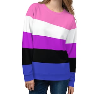 Genderfluid Sweater, Genderfluid Sweatshirt, Gender Fluid Pride Outfit ...