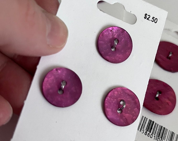 Elan Vintage Buttons - Pink Retro Buttons - 17 Buttons in 2 Sizes. New ...