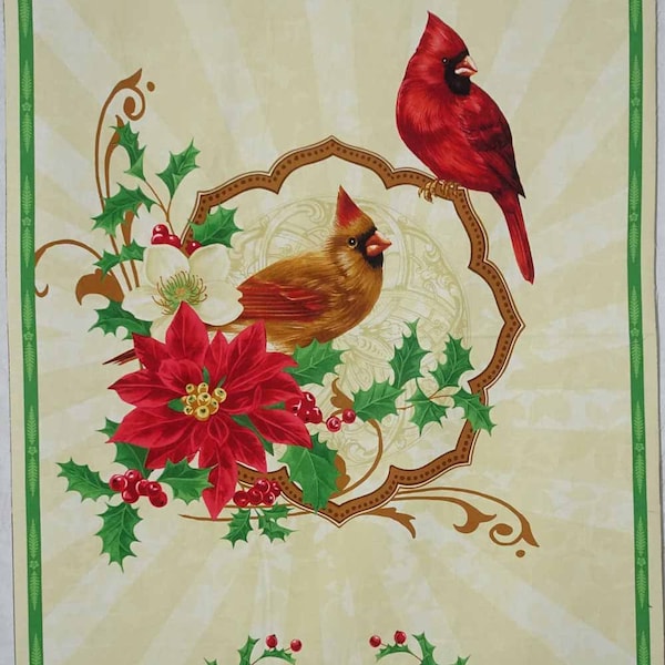 Cardinals Panels for Quilt - Etsy
