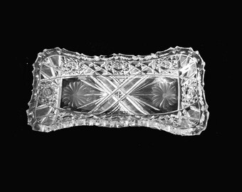 Crystal Relish Dish - Etsy