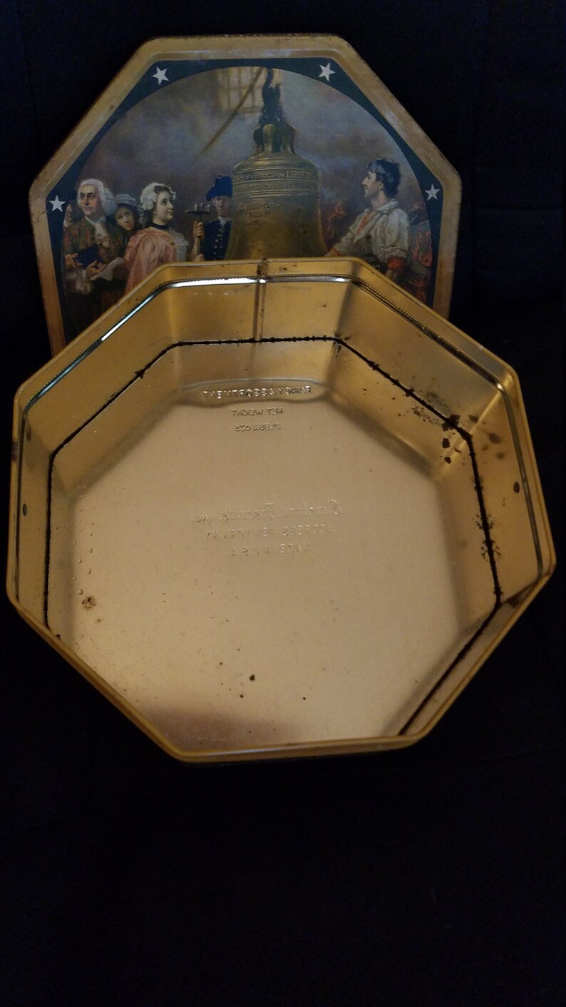 Octagon Shaped Vintage Sunshine Biscuit Tin With Handle - Etsy