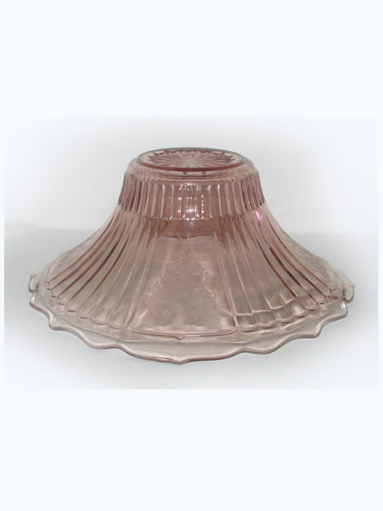 Pink Mayfair Pattern Depression Glass Flared Bowl - Etsy
