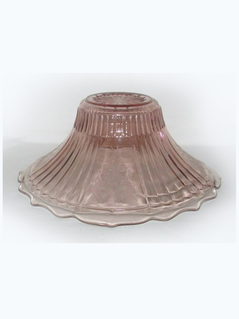 Pink Mayfair Pattern Depression Glass Flared Bowl - Etsy