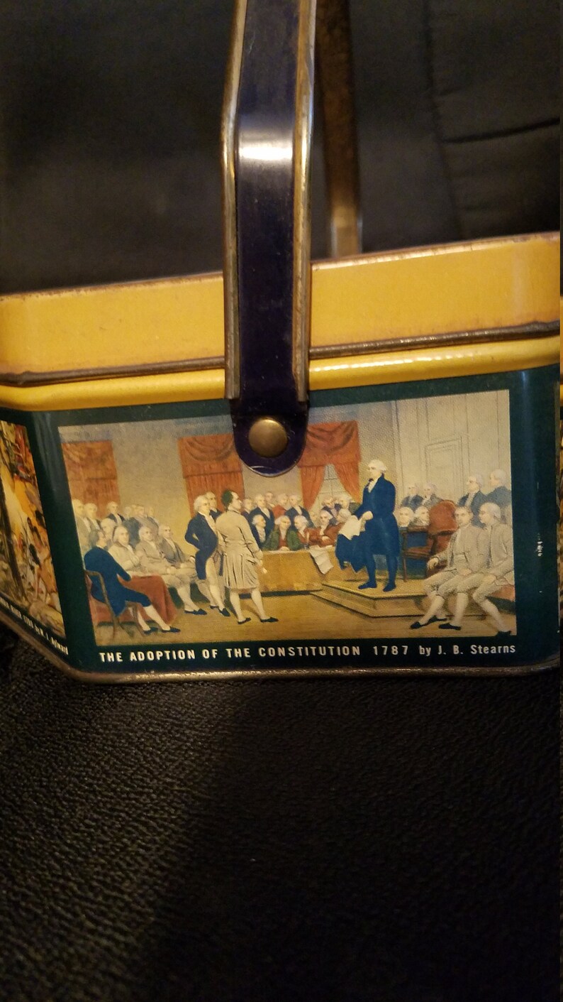 Octagon Shaped Vintage Sunshine Biscuit Tin With Handle - Etsy