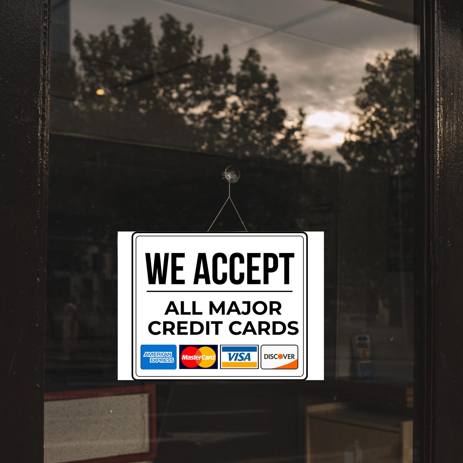 Credit Cards Accepted Sign | Printable Business Sign| Payment Method ...
