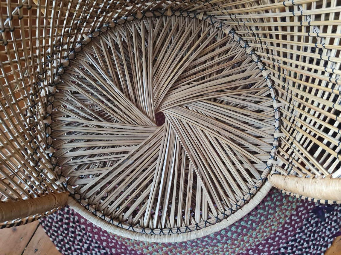 Vintage 70s 80s Bamboo Tub Chair as Seen - Etsy UK