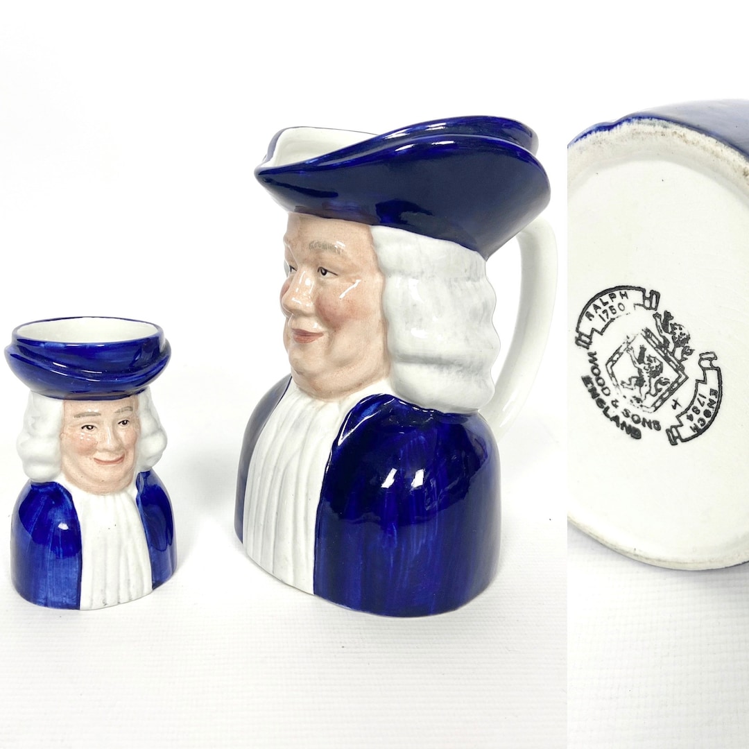 70s Vintage Pottery Toby Jugs by Arthur Wood & Sons. Quaker Man Mug and ...