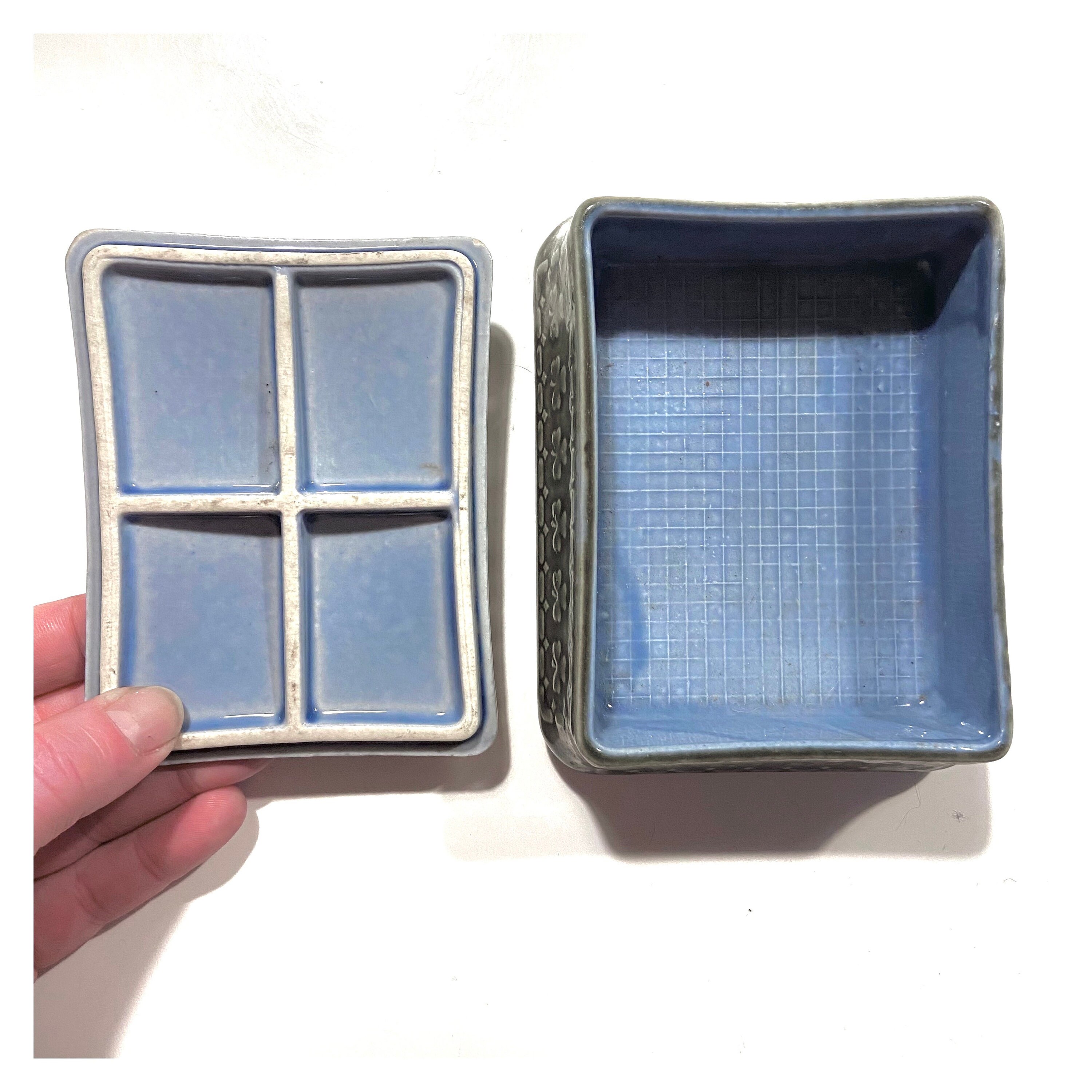 60s Vintage Irish Porcelain Wade Co. Armagh Pottery. Green Dish With a ...