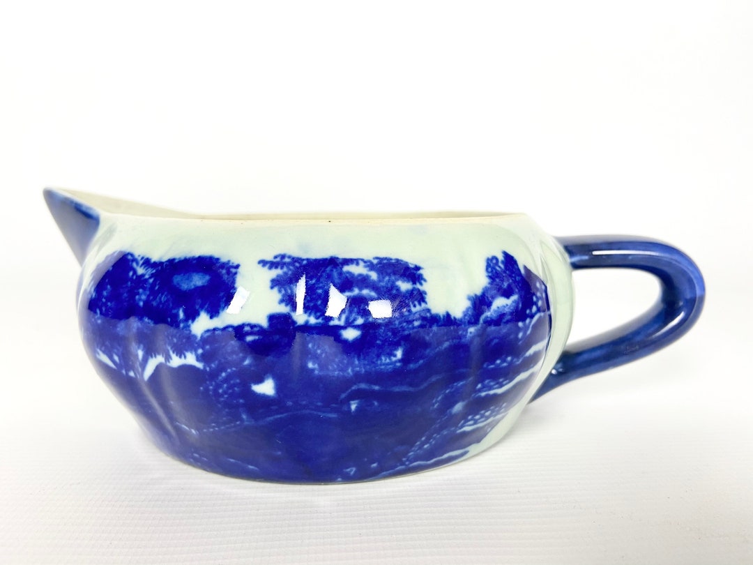 Victoria Ware Ironstone Low Pitcher or Saucer Dish. Classic Blue ...