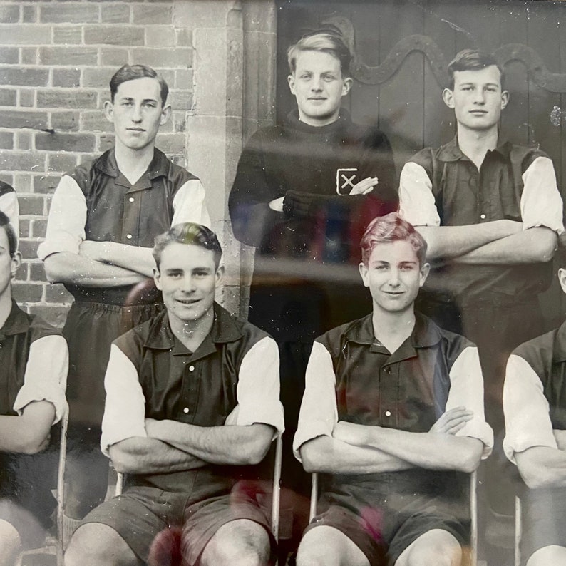 50s Schoolboys Group Photography. Preppy. Vintage School Photo. Framed ...