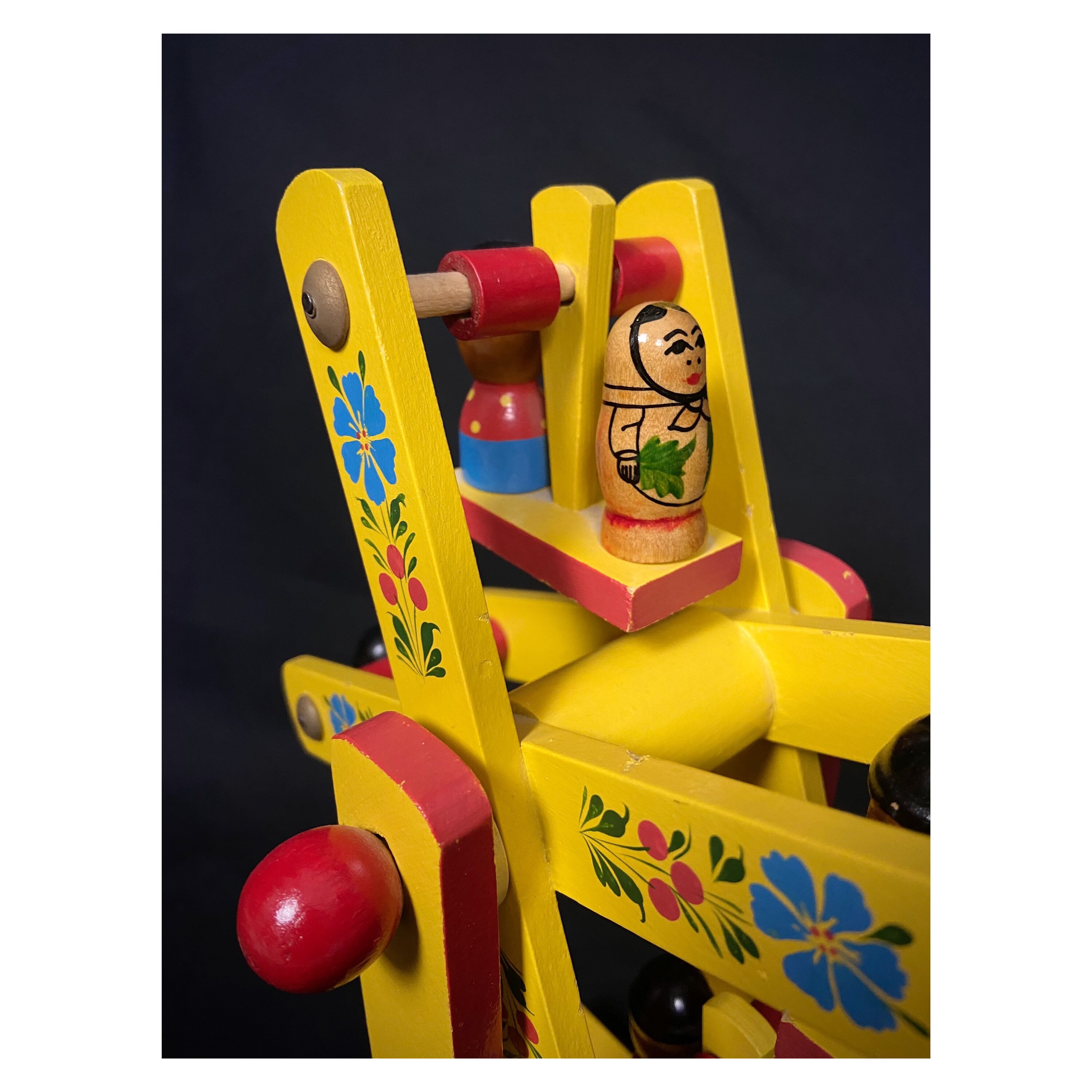 1980s Vintage Russian Matryoshka Doll Wooden Carousel. Hand Painted ...