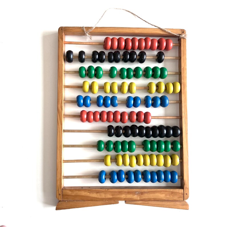 70s Vintage Wooden Abacus. Maths Tools. School Play Prop. - Etsy