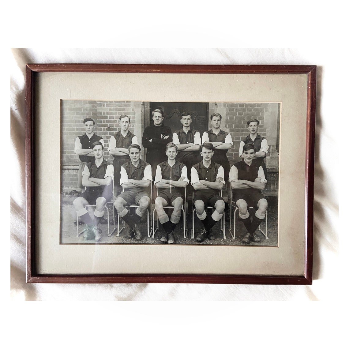 50s Schoolboys Group Photography. Preppy. Vintage School Photo. Framed ...
