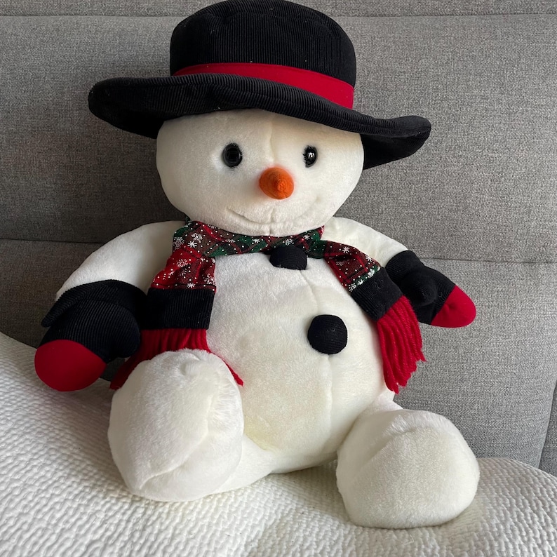 90s TESCO Chilly and Friends Snowman Soft Toy 23" - Etsy