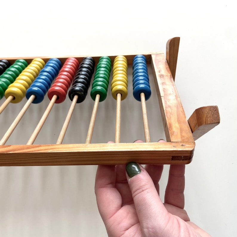 70s Vintage Wooden Abacus. Maths Tools. School Play Prop. - Etsy