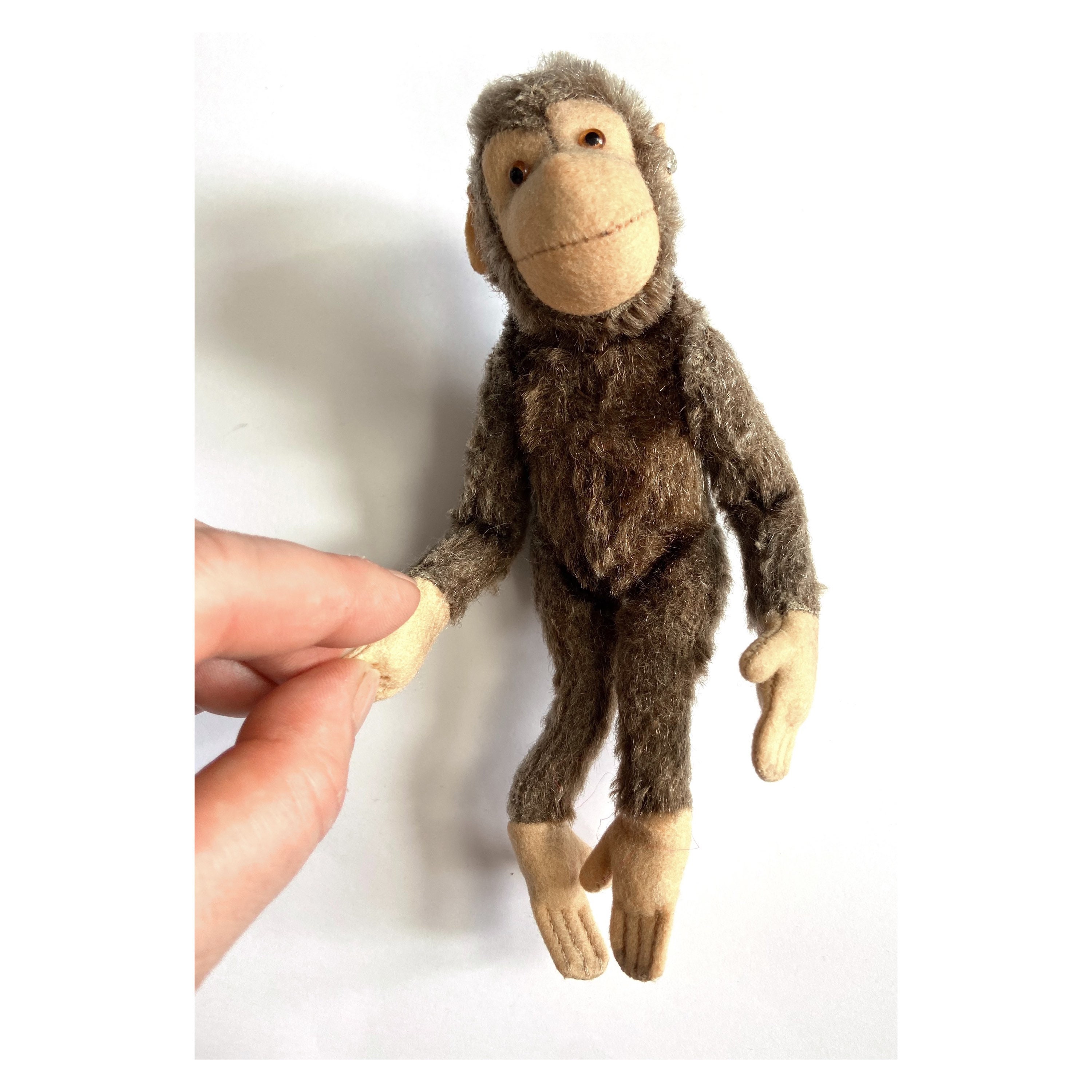 Steiff Vintage 60s Jocko Monkey. Collectible Miniature Chimpanzee. Little 7 Monkey. Vintage ...