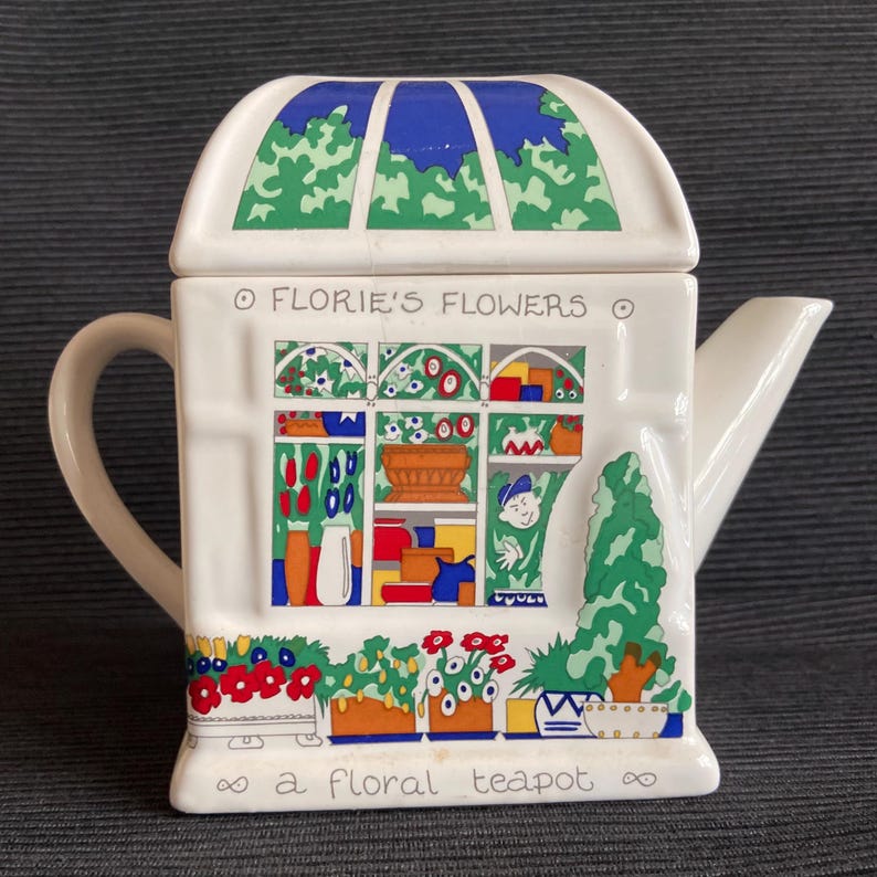 Vintage Wade English Life Teapot: Barbara Wootton Floral Design - Etsy