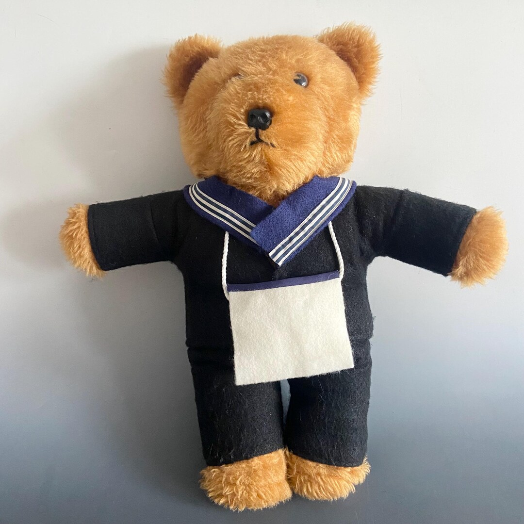 90s Vintage Honey Brown Teddy Bear by Lyndee Soft Toys. Seaside Sailor ...