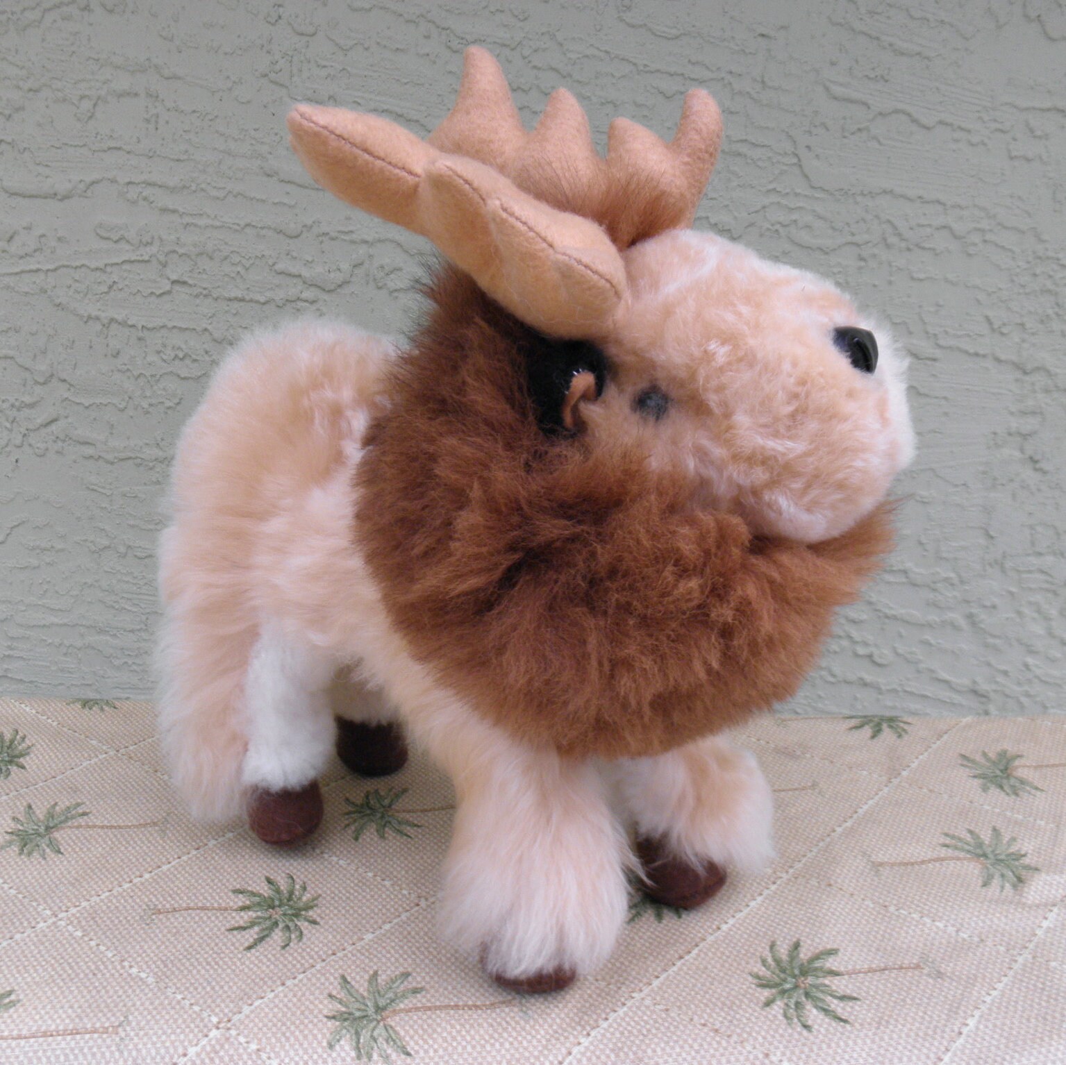 3 Plush Stuffed Moose Handmade Using Baby Alpaca Fur by Our Own Artisan ...
