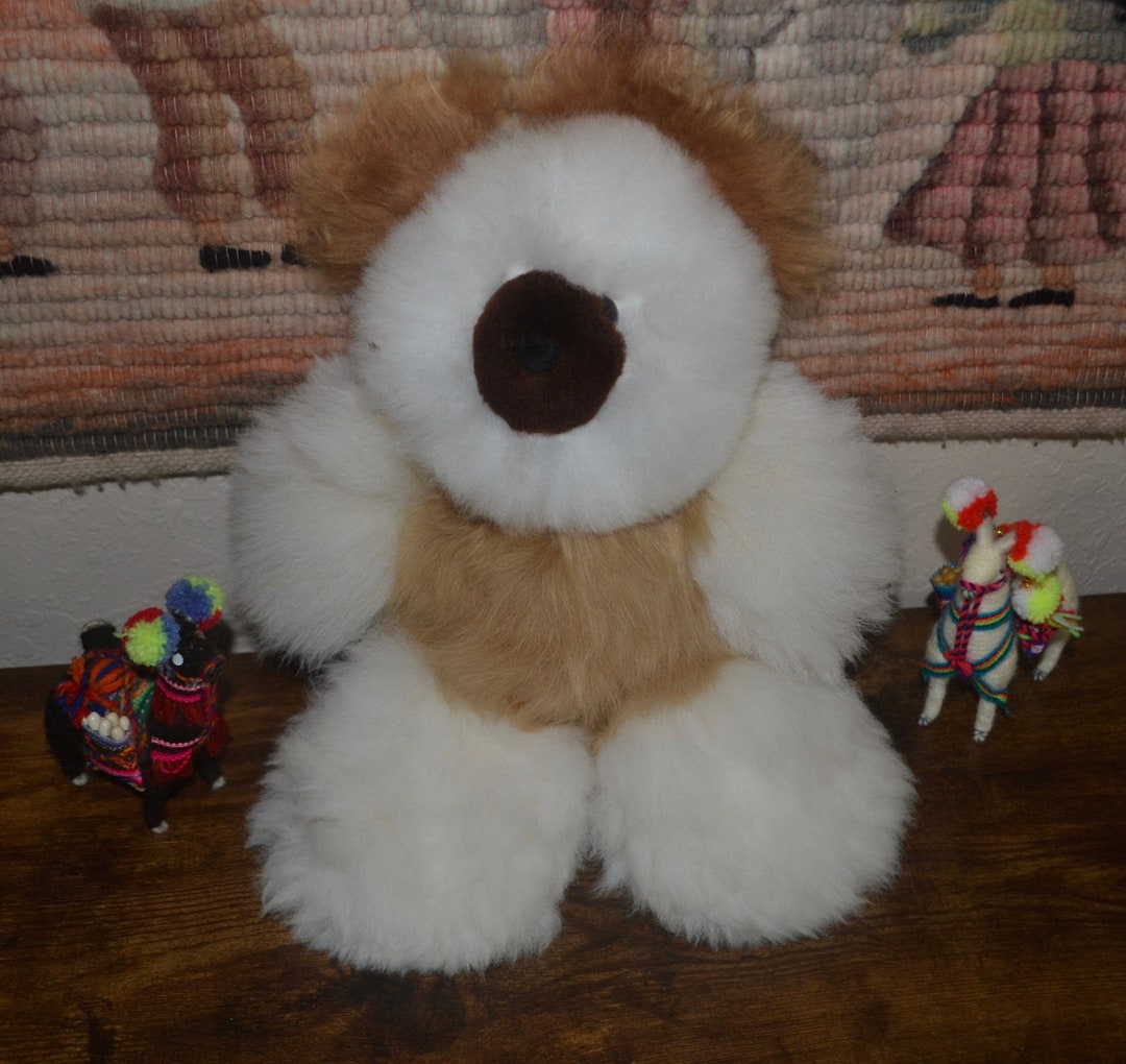 Brand New Soft Baby Alpaca Teddy Bear Handmade in Peru 14 Inches Tall # ...
