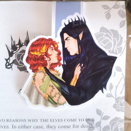 Print/bookmark Eldas & Luella A Deal With the Elf King Elise - Etsy