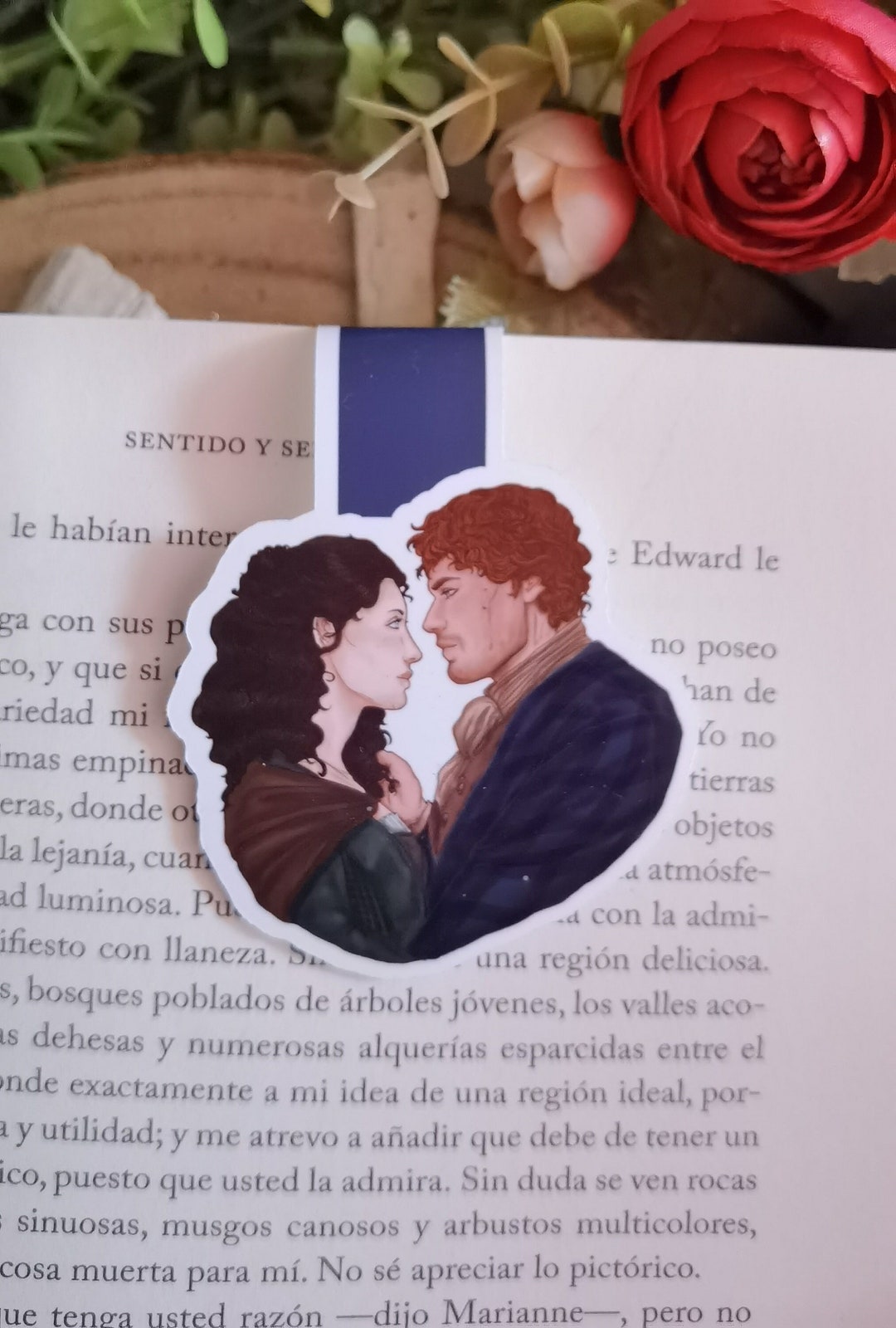 OUTLANDER Jamie and Claire Fraser Inspired Magnetic Bookmark - Etsy