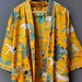 Indian Kimono Robe, Cotton Floral Print Kimono, 100% Cotton Kimono ...