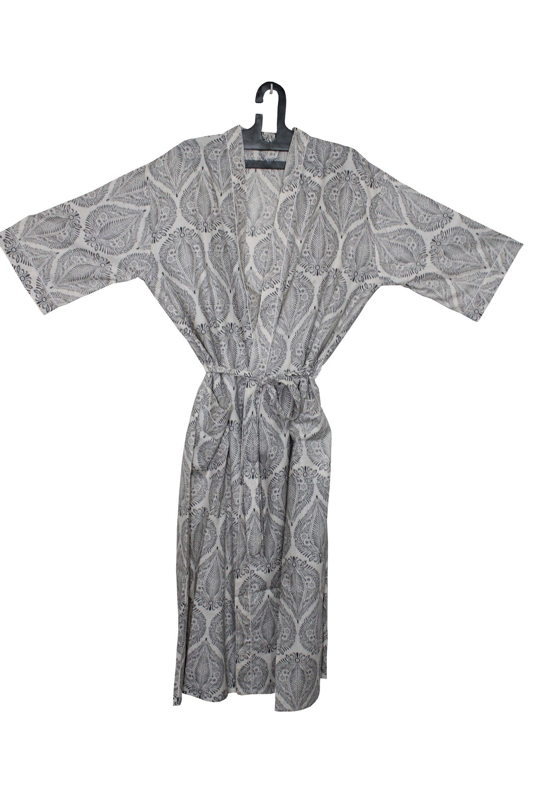 Indian Kimono Robe Cotton Kimono 100% Cotton Floral Print - Etsy