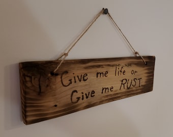 Custom Wood Burning Sign - Etsy