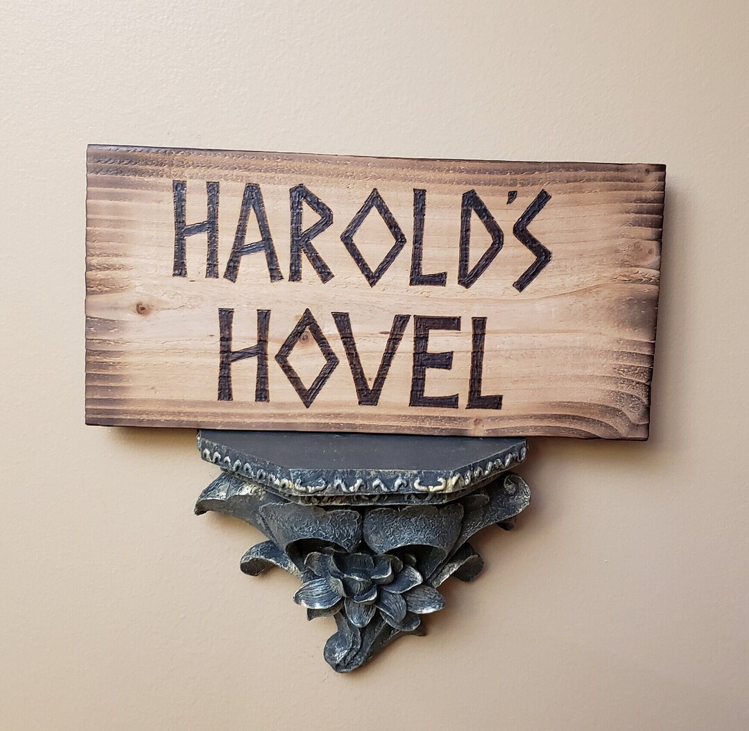 Personalized Rustic Valheim Sign - Wood Burning Art - Handmade Burned ...