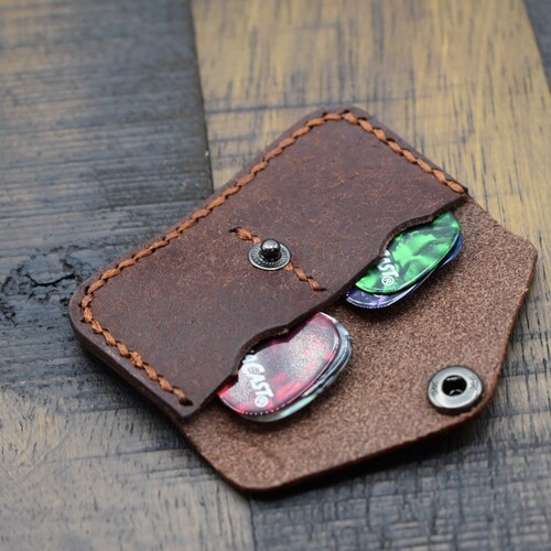 Personalized Leather Guitar Pick Wallet Guitar Pick - Etsy