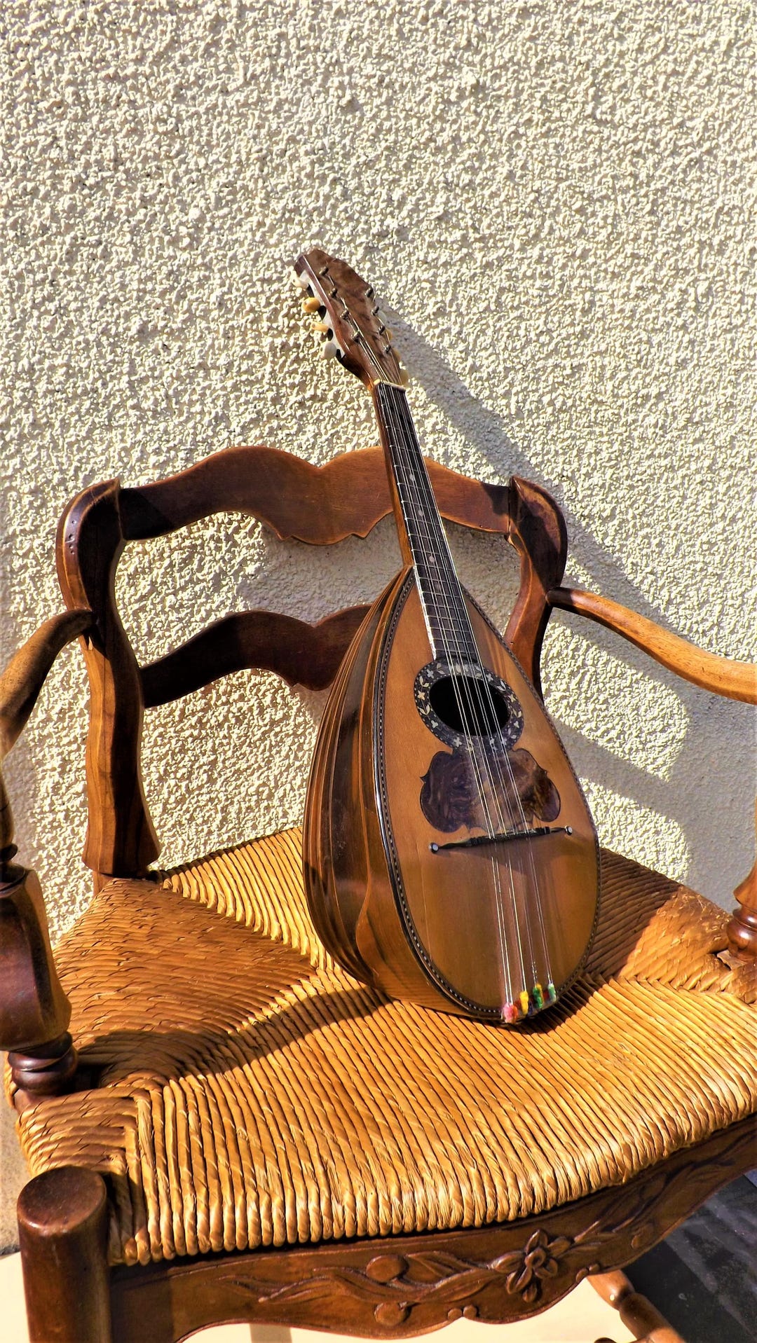 Antique Neapolitan Mandolin C.1900 – Rosewood Bowl Back Italian String ...