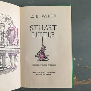 Stuart Little by E.B. White | First Book Club Edition | ©1945 - Etsy
