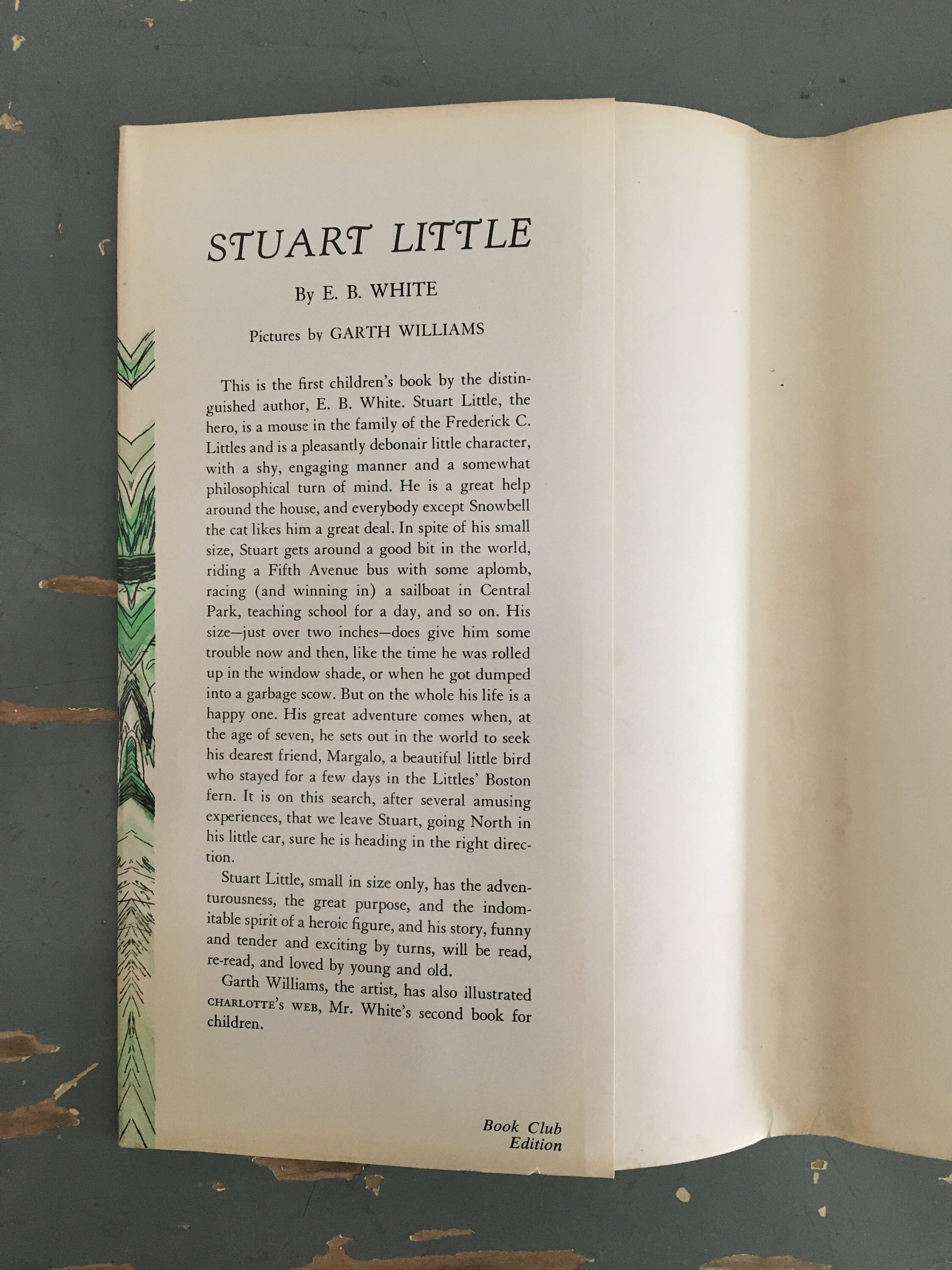 Stuart Little by E.B. White | First Book Club Edition | ©1945 - Etsy