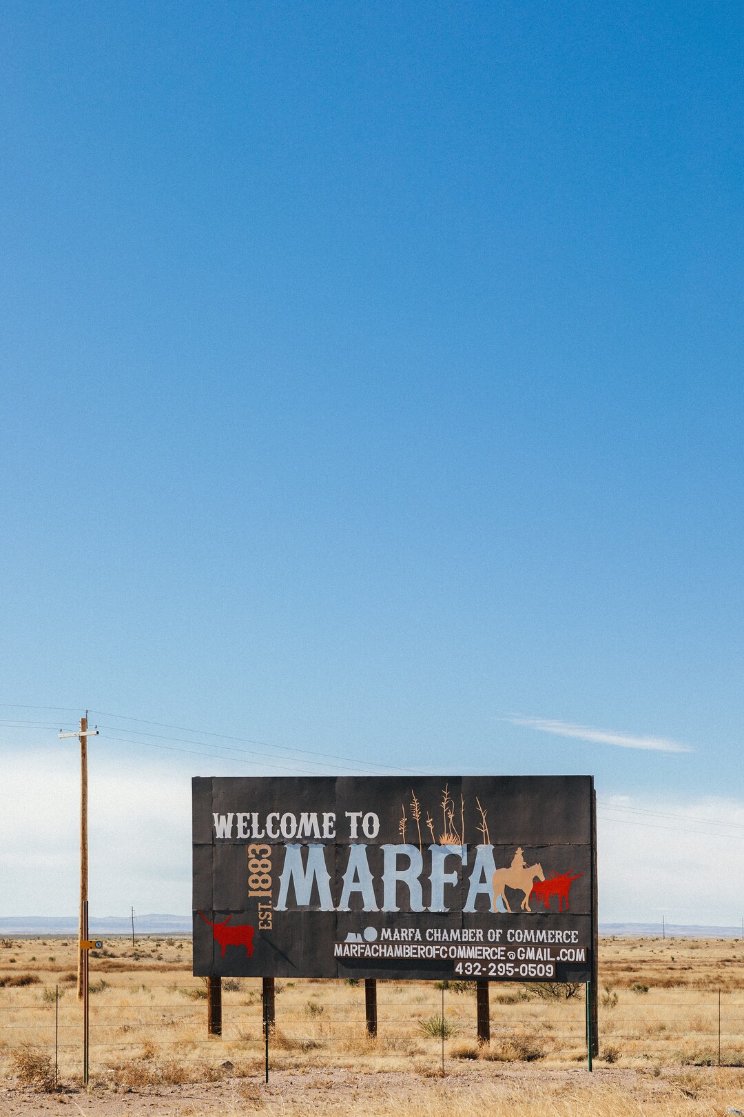 Vertical Photo of Welcome to Marfa Billboard | Marfa Landmarks | Marfa ...