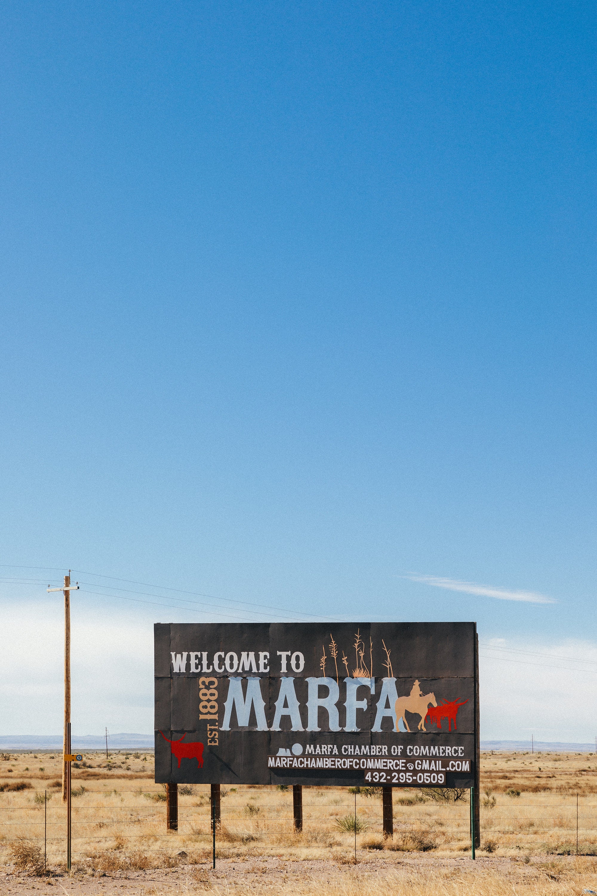 Vertical Photo of Welcome to Marfa Billboard | Marfa Landmarks | Marfa ...