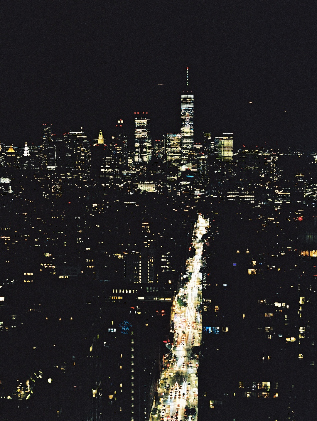 Vertical Photo Downtown New York City Skyline | Film Photography ...